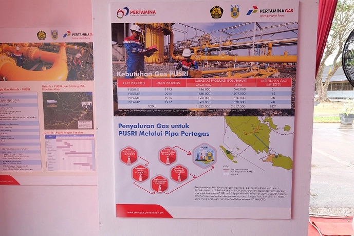 Wamen Arcandra Tahar Resmikan Dimulainya Proyek Pipa Gas Grissik-PUSRI ...